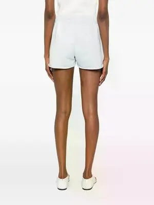 WRSTBHVR Logo-embroidered Raw-edge Shorts