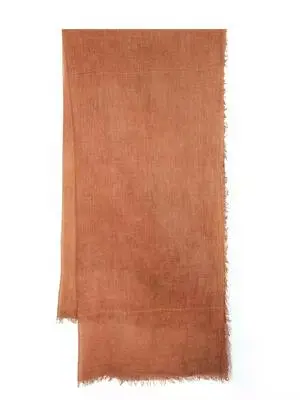 LEATHERSMITH OF LONDON Cotton-muslin Scarf - Brown