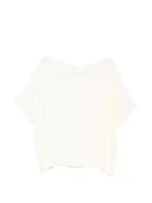 Sú Boat-neck Short-sleeve Blouse
