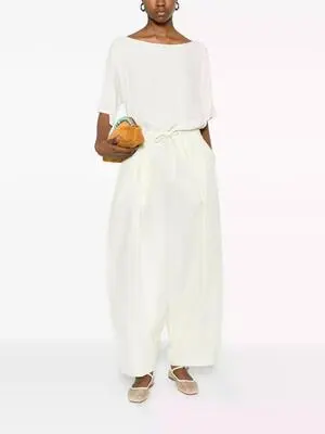 Sú Boat-neck Short-sleeve Blouse