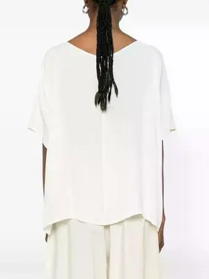 Sú Boat-neck Short-sleeve Blouse