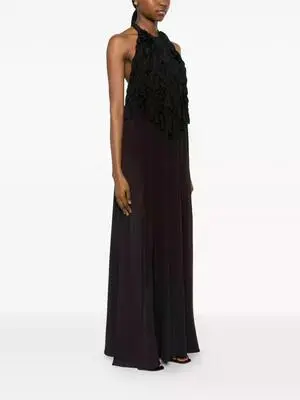 Sú Ruffled Halterneck Maxi Dress