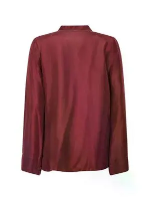 FORTE_FORTE Pleated Silk Shirt