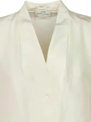 FORTE_FORTE Silk Shirt - White