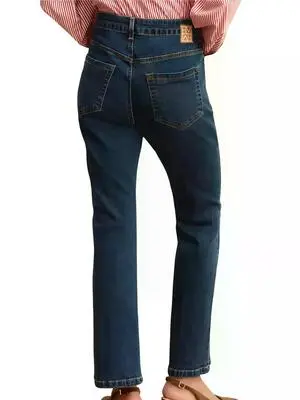 Marella Straight-leg Jeans With Logo Patch
