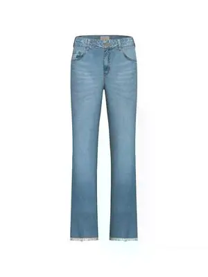 Marella Fringe-hem Jeans