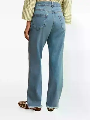 Marella Fringe-hem Jeans