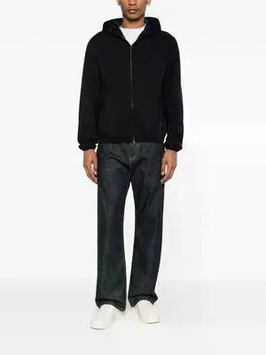 Herno Hooded Zip Jacket - Blue
