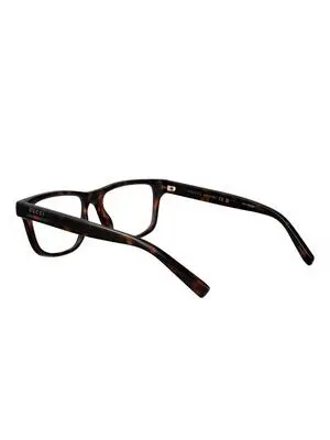 Gucci Rectangle-frame Glasses - Brown
