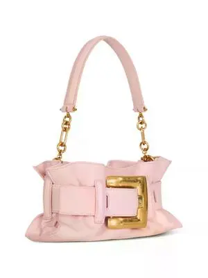 Balmain Mini Anthem Bag In Smooth Leather - Pink