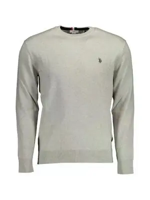 U.s. Polo Assn. Logo-embroidered Crew-neck Sweater