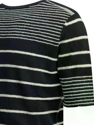 RAKKI Striped Short-sleeve Sweater