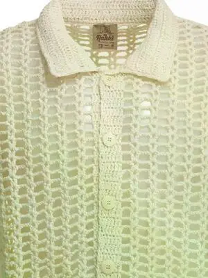 RAKKI Crochet-knit Short-sleeve Shirt