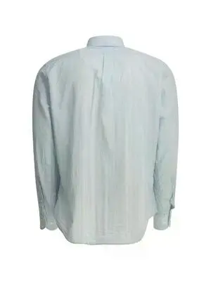 B.D.BAGGIES Bradford Seersucker Striped Shirt - Blue