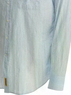 B.D.BAGGIES Bradford Seersucker Striped Shirt - Blue