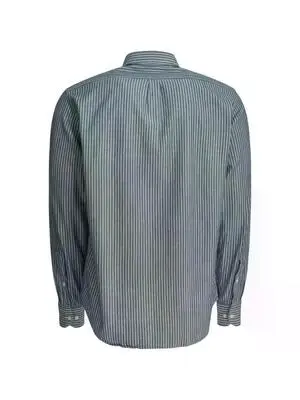 B.D.BAGGIES Bradford Striped Cotton Shirt - Blue