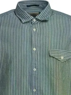 B.D.BAGGIES Bradford Striped Cotton Shirt - Blue