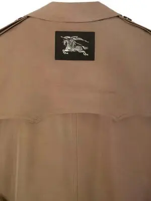 Burberry Long Silk Cotton Foxfield Trench Coat - Neutrals