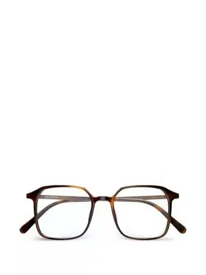 Valentino Garavani Vlogo Geometric Eyeglasses - Brown