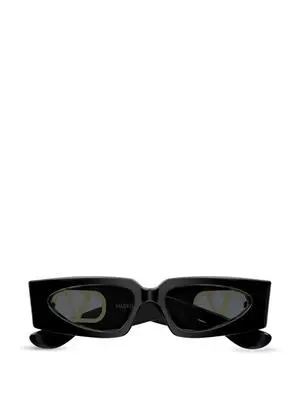 Valentino Garavani Vlogo Signature Geometric-frame Sunglasses - Black