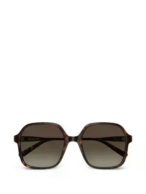 Valentino Garavani Oversized Geometric Sunglasses - Brown