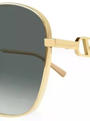 Valentino Garavani Vlogo Geometric-frame Sunglasses