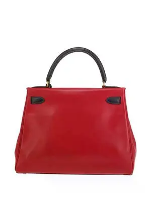 Hermès 1993 Kelly 28 Leather Handbag - Red
