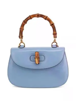 Gucci Bamboo Top Handle Handbag - Blue