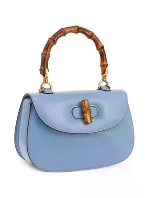 Gucci Bamboo Top Handle Handbag - Blue