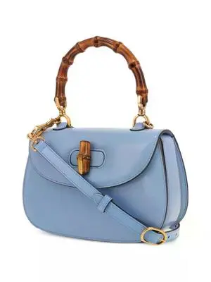 Gucci Bamboo Top Handle Handbag - Blue