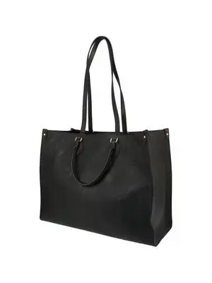 LOUIS VUITTON Monogram Empreinte Onthego Leather Tote Bag - Black