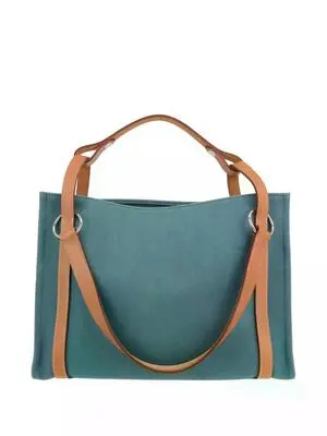 Hermès 2013 Cavalicol Canvas And Leather Tote Bag