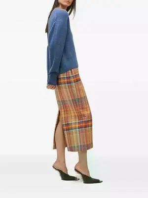 Brandon Maxwell Maris Rib-knit Sweater - Blue