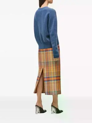 Brandon Maxwell Maris Rib-knit Sweater - Blue