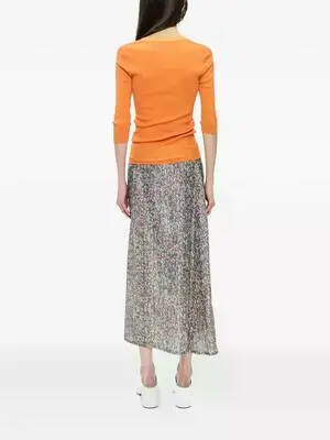 6397 Printed Midi Skirt