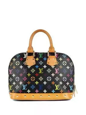 LOUIS VUITTON Monogram Multicolore Alma Tote Bag - Black