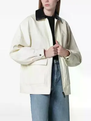 ANINE BING Holden Jacket With Contrast Collar - Neutrals