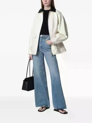 ANINE BING Holden Jacket With Contrast Collar - Neutrals
