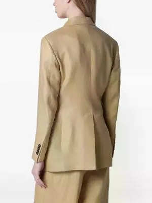 Tagliatore Double-breasted Linen Blazer - Neutrals