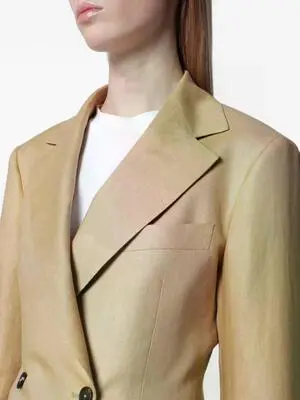 Tagliatore Double-breasted Linen Blazer - Neutrals