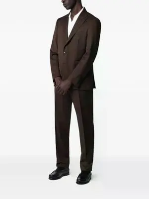 Tagliatore Single-breasted Virgin-wool Suit - Brown