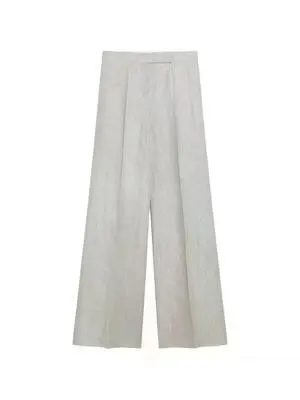 Max Mara Pleated Wide-leg Trousers - Neutrals