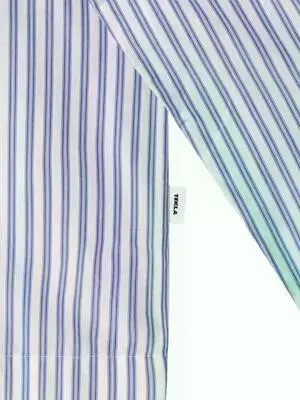 TEKLA Skagen Striped Pajama Shirt - White