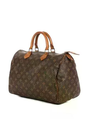 LOUIS VUITTON Monogram Speedy Luggage - Brown