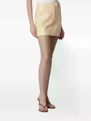 COURREGES Vinyle Reedition Skirt - Neutrals