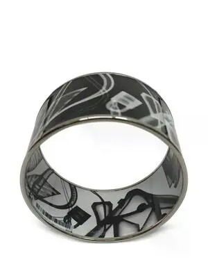 Hermès Please, Check-in Bangle Bracelet - Silver