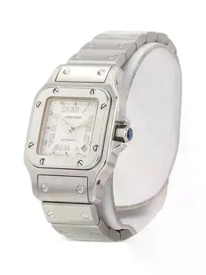 Cartier 2000s 36mm Santos Screwed Bezel Watch
