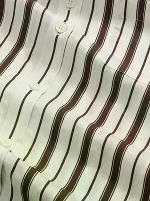 Nn07 Deon Striped Chest-pocket Shirt - Neutrals