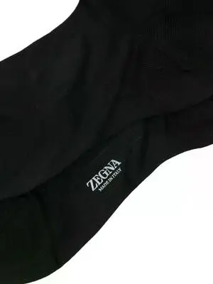 Zegna Knee Socks - Black