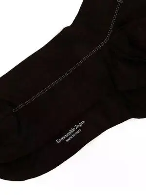 Zegna Ribbed-cuff Socks